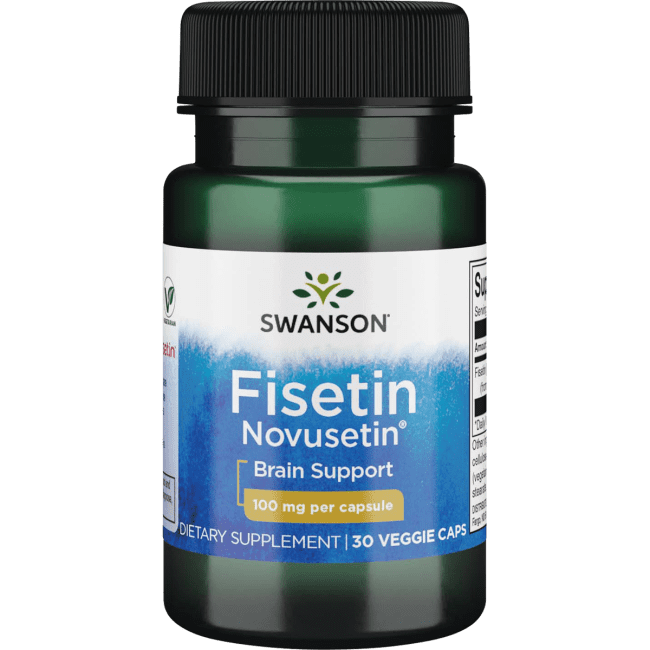Swanson Fisetin 100 mg 30 Veggie Capsules | Molecularly Similar to ...