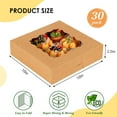 30pcs Pie Boxes, 10x10x2.5 Bakery Boxes with Window, Auto-Popup Brown ...