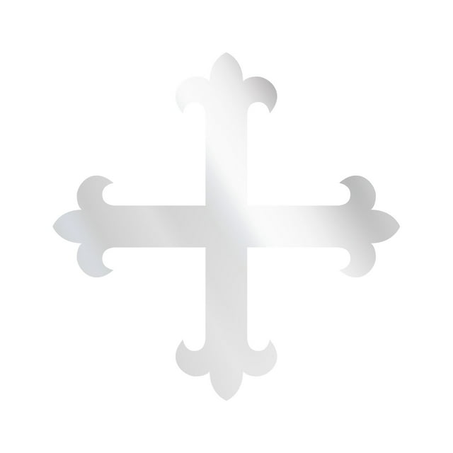 Cross Fleury Sticker Decal Die Cut - Self Adhesive Vinyl - Weatherproof ...