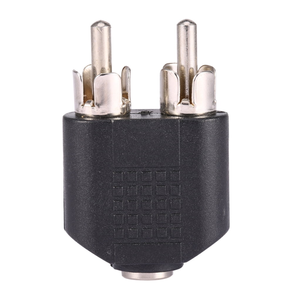 Peahefy 3.5mm Female Stereo Jack To Dual 2 Phono Male F/M Splitter ...