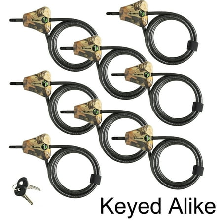 Master Lock - 8418KA-8 CAMO - (8) Keyed Alike Python Camouflage Trail ...