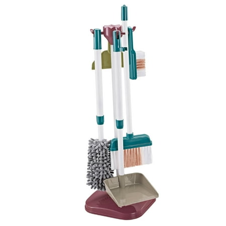 Kusrkot Kids Cleaning Playset Kids Broom, Dustpan and Mop Set Pretend ...