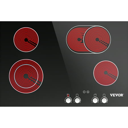 VEVOR Built in Electric Stove Top, 30 inch 4 Burners, 220v 7200w ...