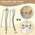 Ceiling Fan Light Switch ZE-109 Two-Wire Light Switch with Pull Cords ...