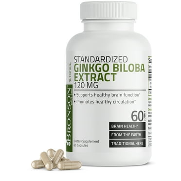 Swanson Ginkgo Biloba Extract 60 mg 30 Capsules - Walmart.com