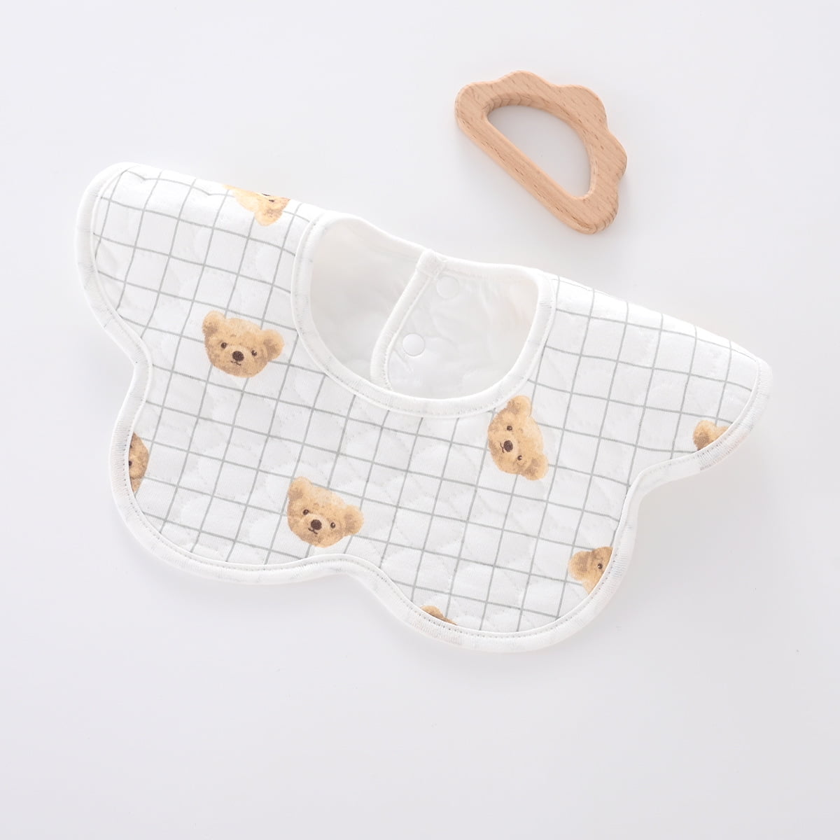 Babero impermeable con forma de flor giratoria para productos maternos ...