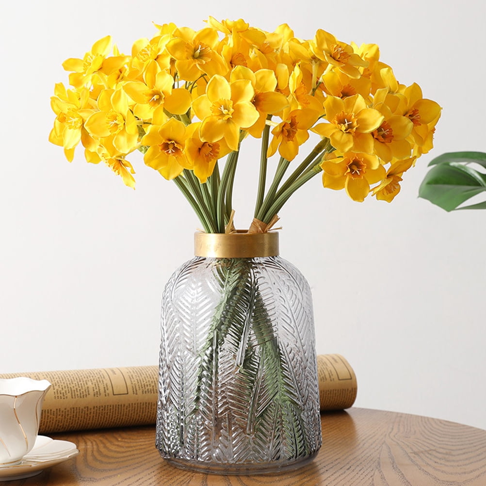 Vases Home Décor Hand Painted Vase Floral Daffodil Bullet Shape etna.com.pe