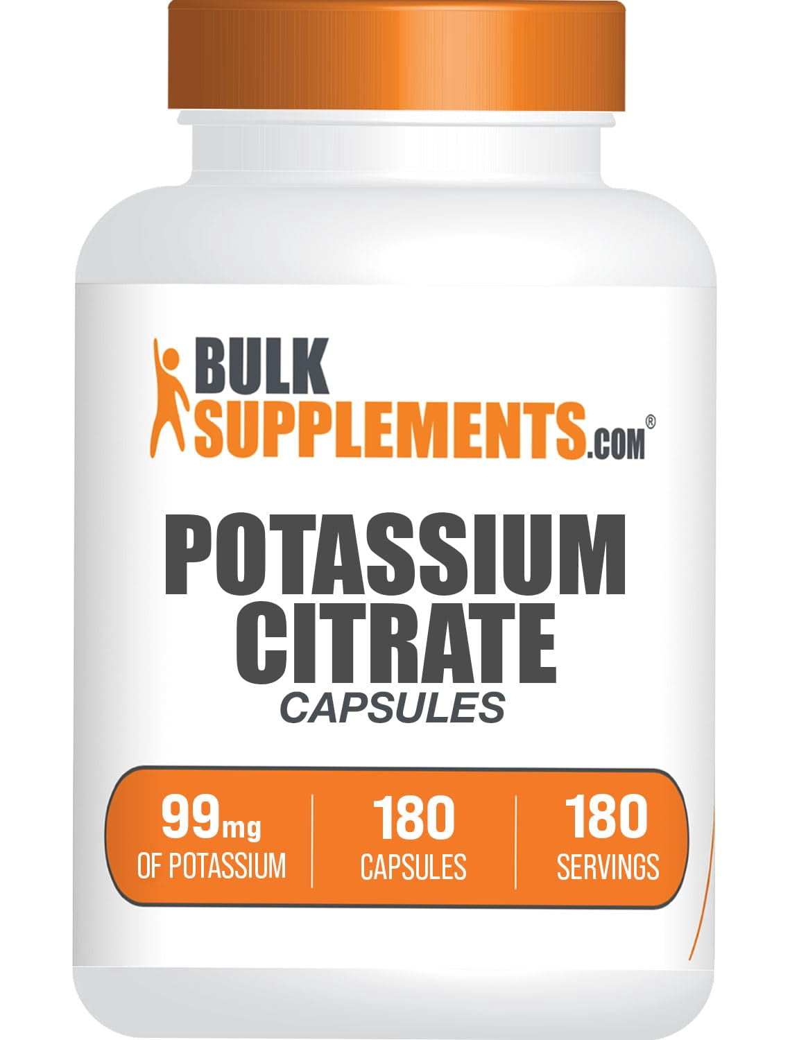 Suplemento de potasio Bulksupplements.com Citrato de potasio 99 mg ...