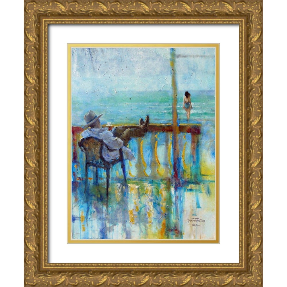 Zakrynycny, Viktor 25x32 Gold Ornate Wood Framed with Double Matting ...