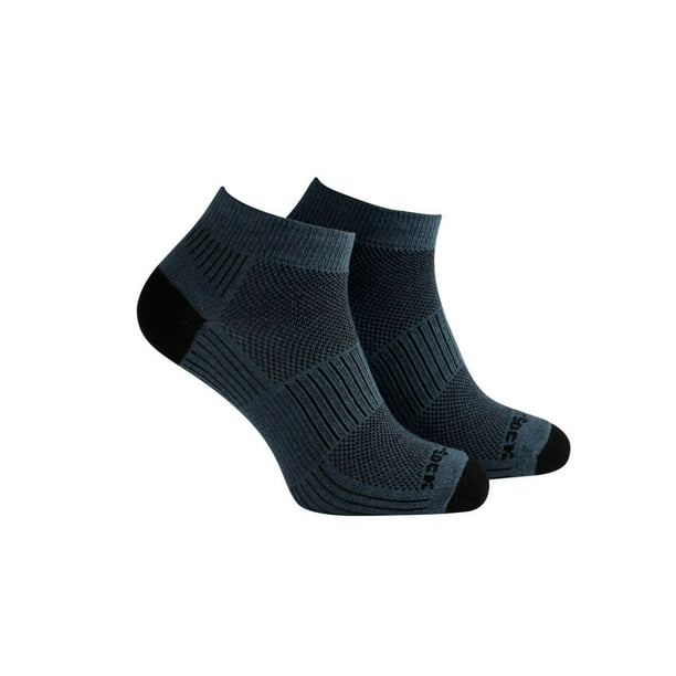 Wrightsock Unisex Coolmesh II Quarter Socks Grey - 805-GRY - Walmart.com