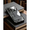 iPhone case, featuring customizable circuit board for shock absorption ...