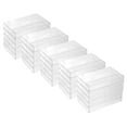 Evelots, Cassette Tape Cases, 50 Pack, Crystal Clear Plastic Storage ...