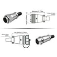 Aviation Power Cable Connector set Male Female Aviation Bulkhead ...