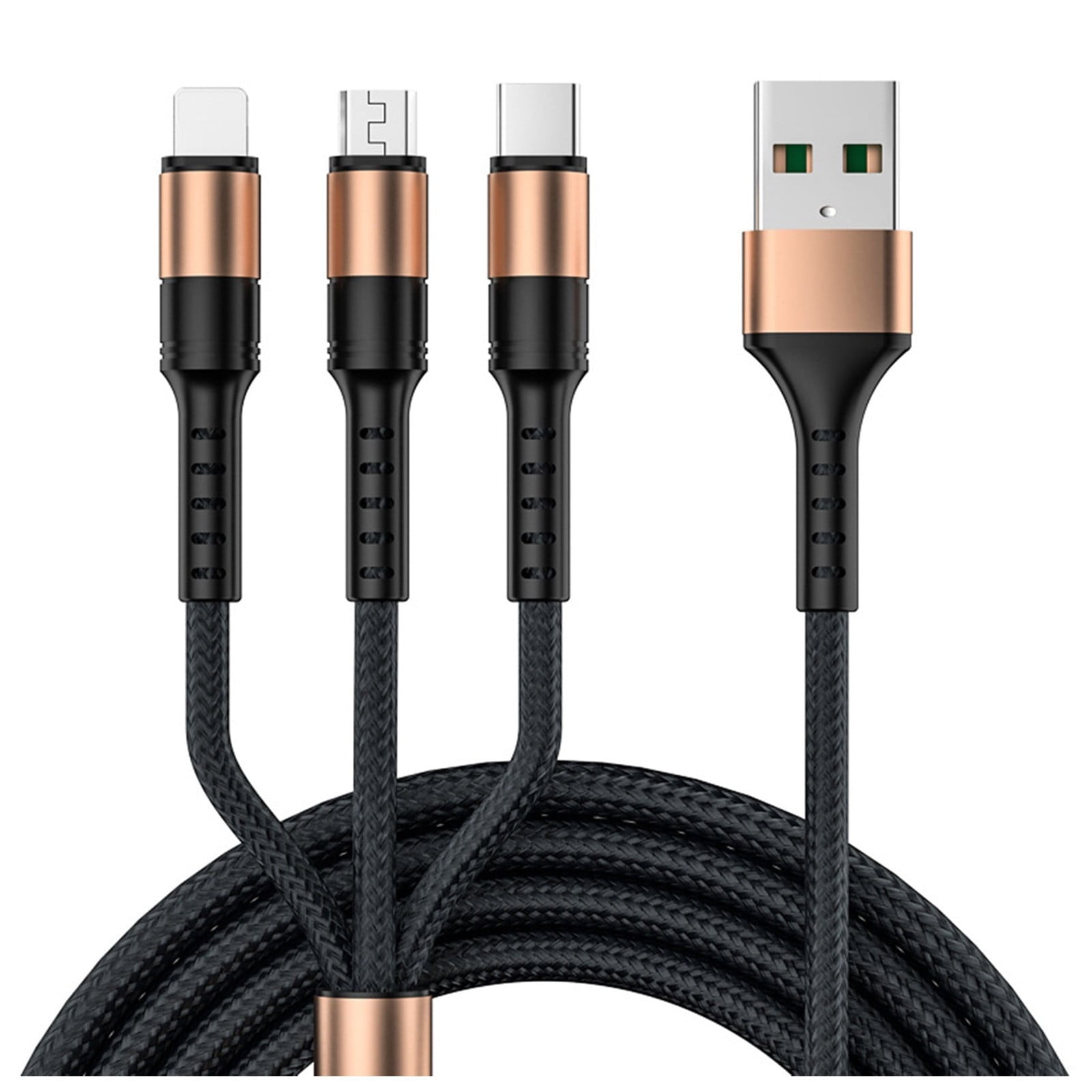 Cable de datos tres en uno 5A - trenzado de nailon, carga rápida ...