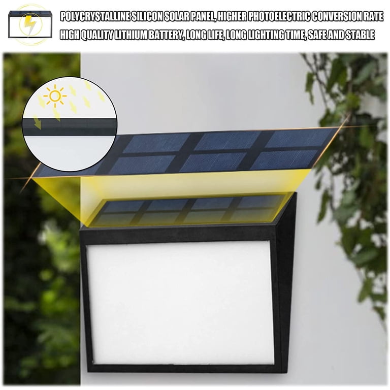 Solar Powered Address Lights House Sign, Solar Powered Door Plate