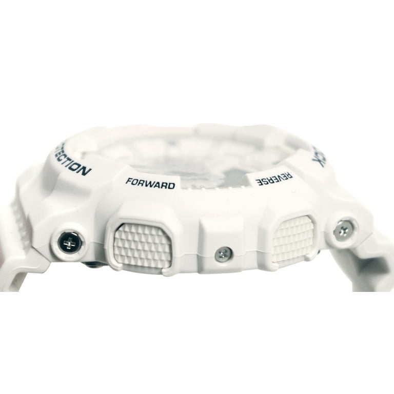 GA110MW-7A G-Shock Gray LCD Analog Digital Dial White Resin GA110MW-7A G-Shock Gray LCD Analog Digital Dial White Resin