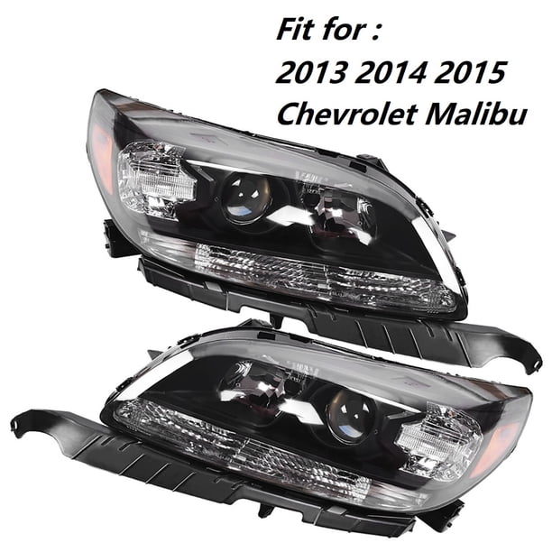 Labwork 2pcs Headlights Assembly Headlamps Housing Black L&R Fit for ...