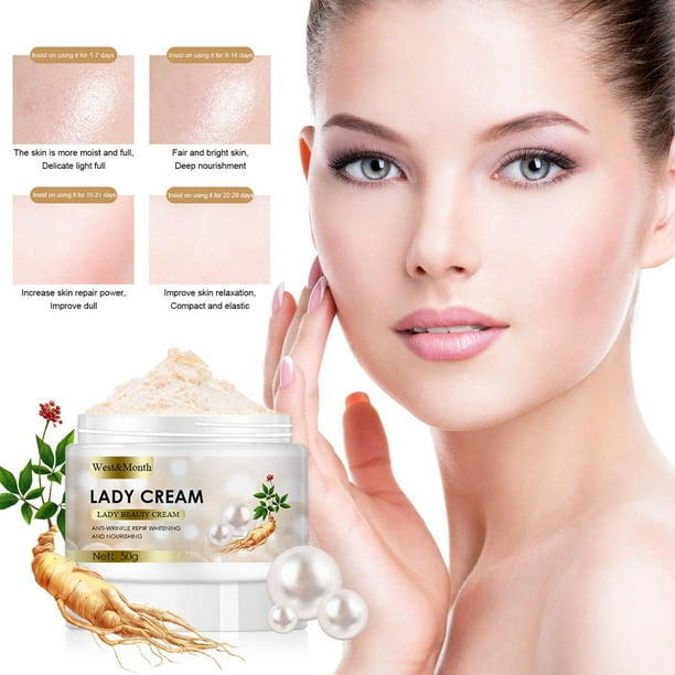 Korean Pearl Powder Lady Beauty Cream, Ginseng Pearl Facial Cream ...