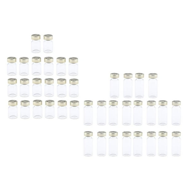 40 Count 5ml/10ml Empty Sealed Sterile Clear Glass Vials Bulk with ...