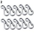 SPRING PARK 10x Mini SF Metal Carabiner Clips Tiny Snap Hooks Spring ...