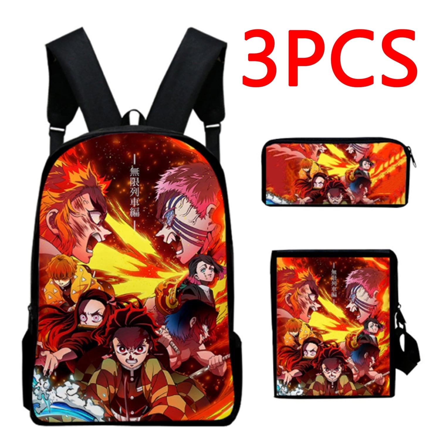 Click here for Generic 3pcs Cartoon Demon Slayer Backpacks Travel... prices