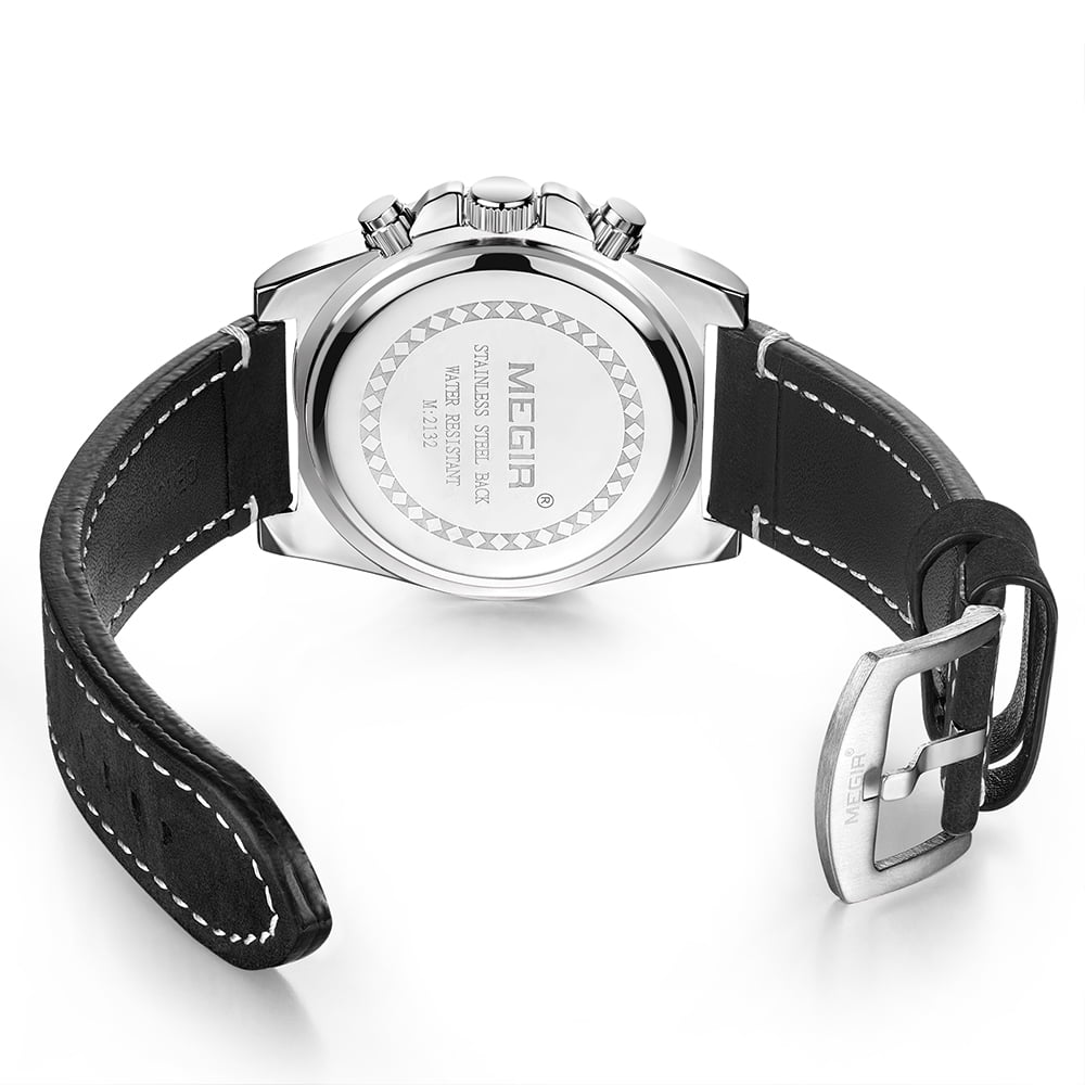 Buy Men Quartz Watch MEGIR Analog Chronograph Wrist Watch with Calendar ...