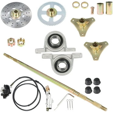 29" Rear Axle Assembly Complete Wheel Hub Kit for Go Kart Quad Trike ...