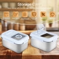 10L Silver Stainless Steel Food Storage Canister for Rice Flour Grain ...