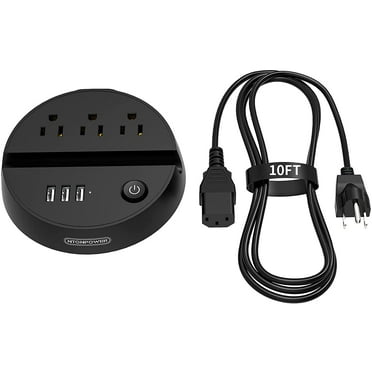 Presto Plug Portable Power Adaptor, Electric Outlet Extender with 2 USB ...