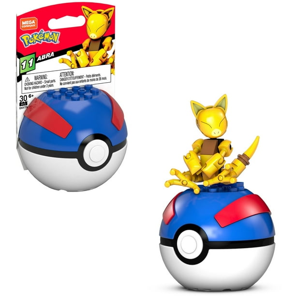 Mega Construx Pokemon Abra Construction Set with character figures ...