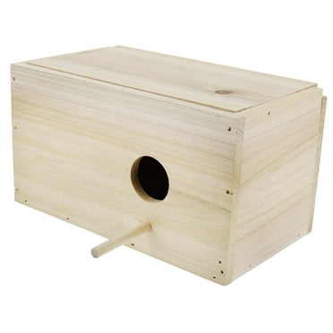 Navaris Small Bird Nesting Box - Wood Nest for Robin, Hummingbird ...