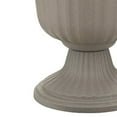 Southern Patio 14" Outdoor Lightweight Resin Utopian Urn Planter, Stone ...