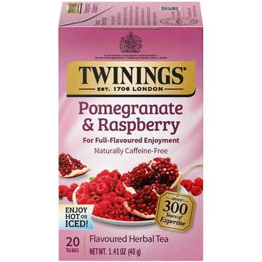 Twinings Herbal Pomegranate and Raspberry Tea, 40 Count - Walmart.com