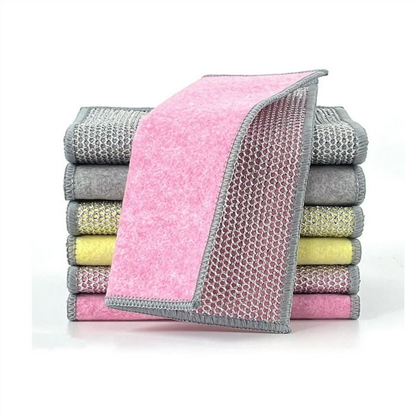 Kitchen Multipurpose Wire Dishwashing Rags Double Sided Cleaning Cloth 23x18cm Walmart