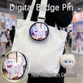 2026 New Electronic Badge Digital Display Pin, 1.8'' Touch Screen Badge ...