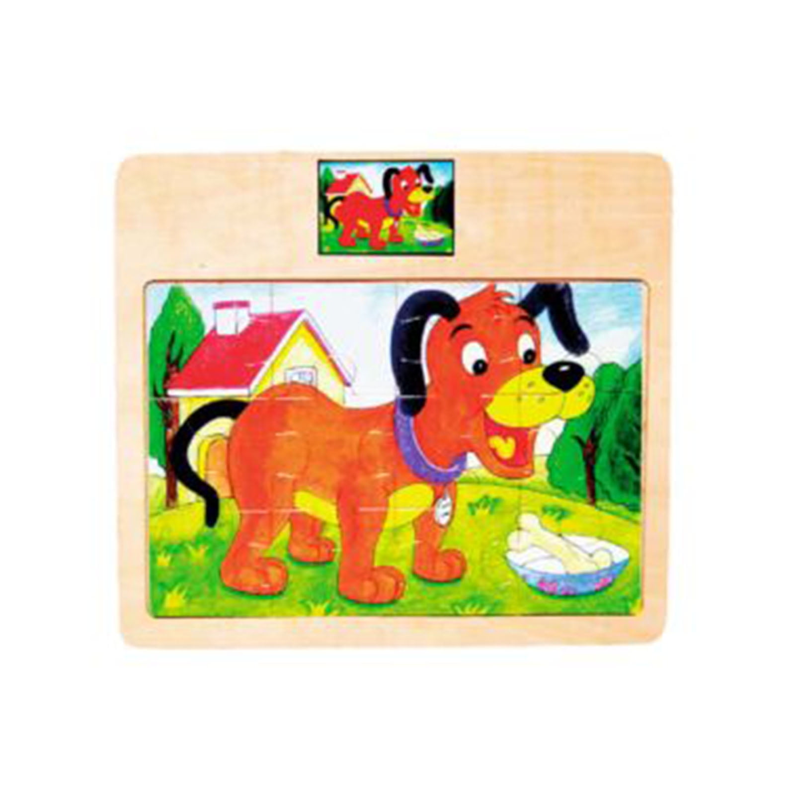 Family Games America Wooden Dog And Bone Jigsaw Puzzle - Walmart.com