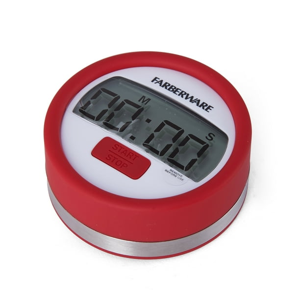 Farberware Protek Strawberry Red Digital Twist Timer - Walmart.com ...