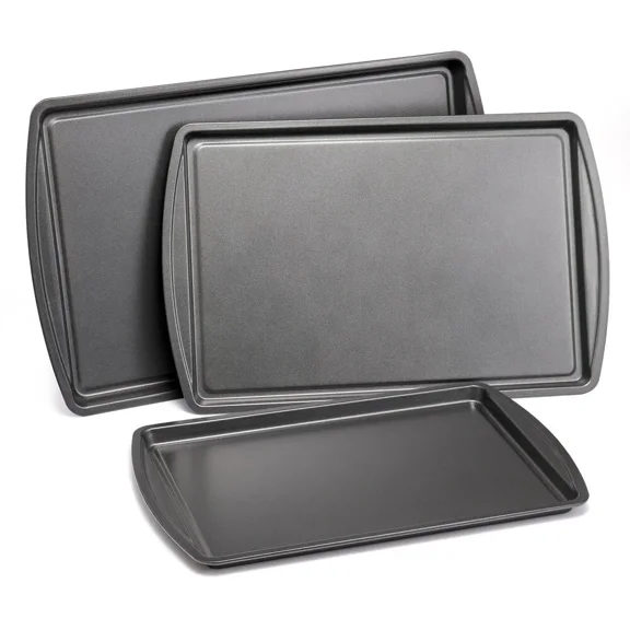 NutriChef 6-Pcs Non-Stick Kitchen Oven Baking Pans Sheets Set ...