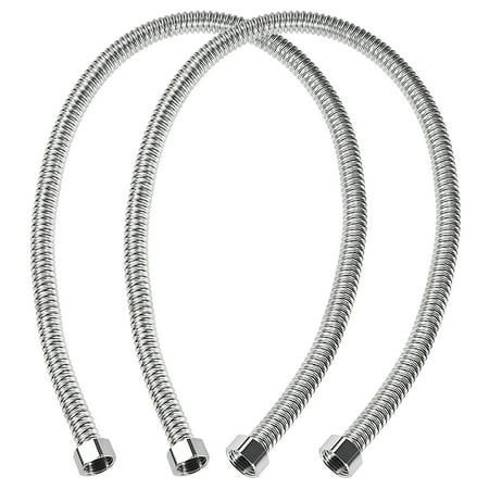 Corrugated Stainless Steel Flexible Water Line 39.4inch Long G1/2 ...