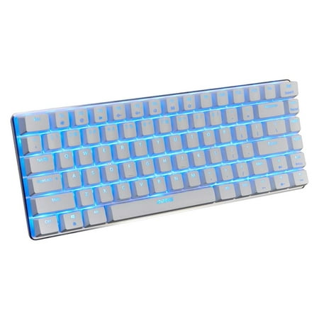 Blue Backlit Mechanical Gaming Keyboard Blue Switches 82 Keys Layout ...
