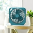 Mainstays New Style 9 inch Box Indoor Comfort Personal AC Electric Fan ...
