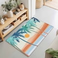 Bohemian Summer Beach Area Rugs 2x3ft Mount Coconut Tree Sun Abstract ...