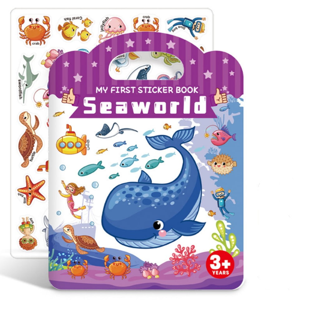 TRIANU 1 Pack Reusable Sticker Books for Kids 3+ Years Old, Toddler ...