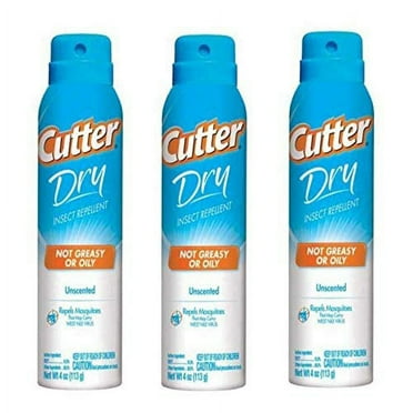 Cutter Dry Insect Repellent, Unscented Aerosol, 4oz - Mosquito ...