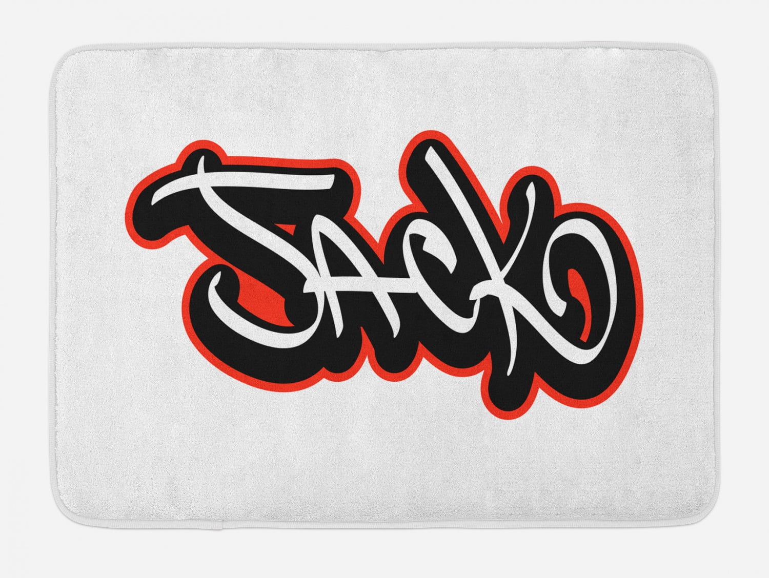 Jack Bath Mat, Graffiti Font Style Male Name Hip-hop Design Urban ...