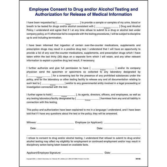 Employee Disability Accommodation Request Form, 2-Sided, Printed on ...