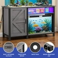 Dextrus 55-75 Gallon Fish Tank Stand with Electrical Sockets & RGB ...