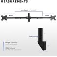 Premium Dual Ultra Wide LCD LED 27 to 38 inch Monitor Wall Mount, Heavy ...
