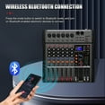 Audio Mixer 6 Channel,Console Sound Board with 16 Digital Effects,USB ...