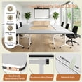 Conference Room Table Folding with Wheels Nesting Heavy Duty 70.9"L×23. ...